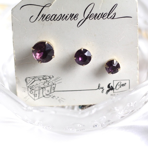 Jewelry | Purple Pins Set Of 3 | Poshmark